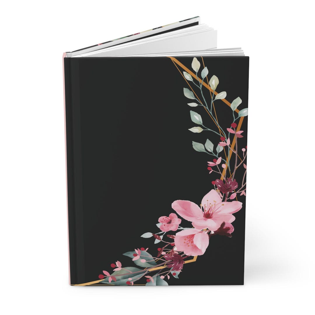 Floral Hardcover Journal, Elegant Journal for Daily Notes, Gift for ...