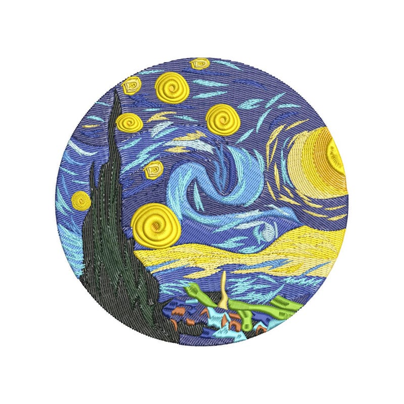 Van Gogh Embroidery - Etsy
