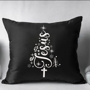 Jesus Christmas Tree Embroidery Design, Christian Christmas Embroidery ...
