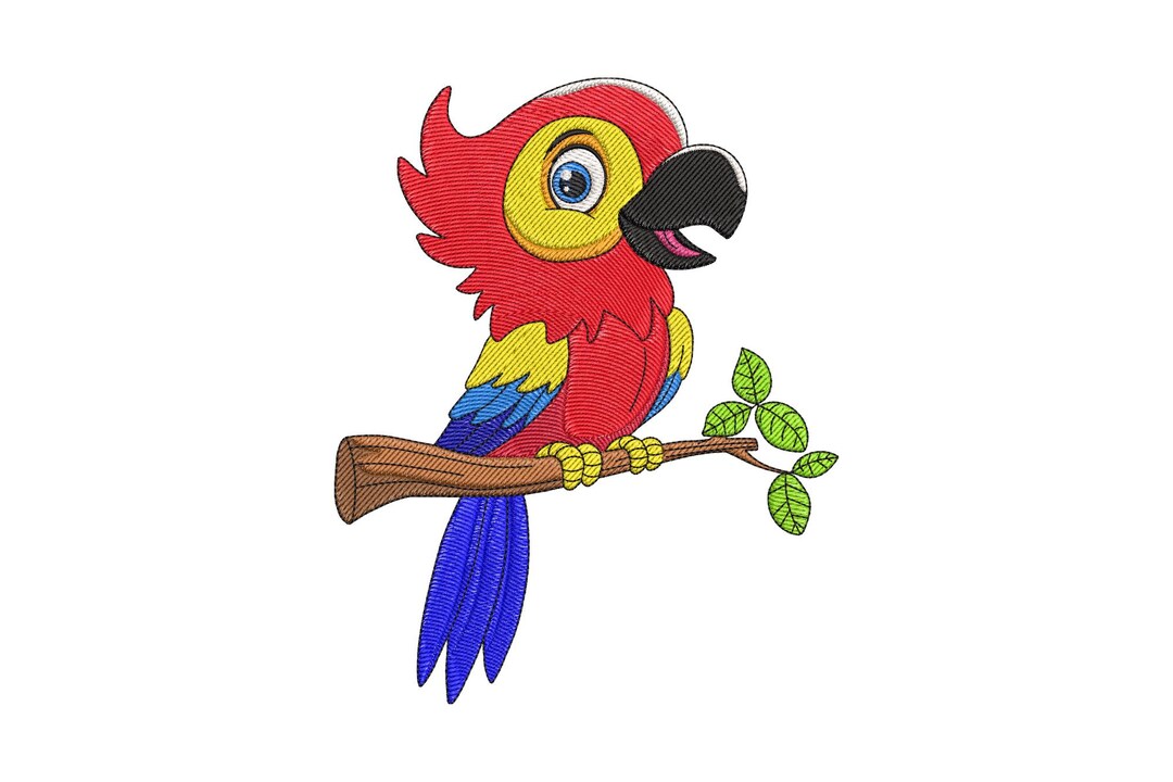 Parrot Machine Embroidery Design, Parrot Embroidery Designs, Parrot ...