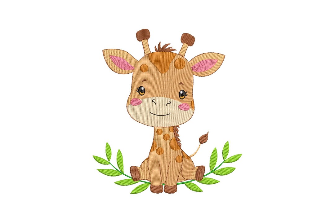 Cute Giraffe Machine Embroidery Design, Baby Giraffe Embroidery Designs ...