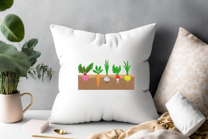 Root Vegetables Machine Embroidery Design, Vegetables Embroidery ...