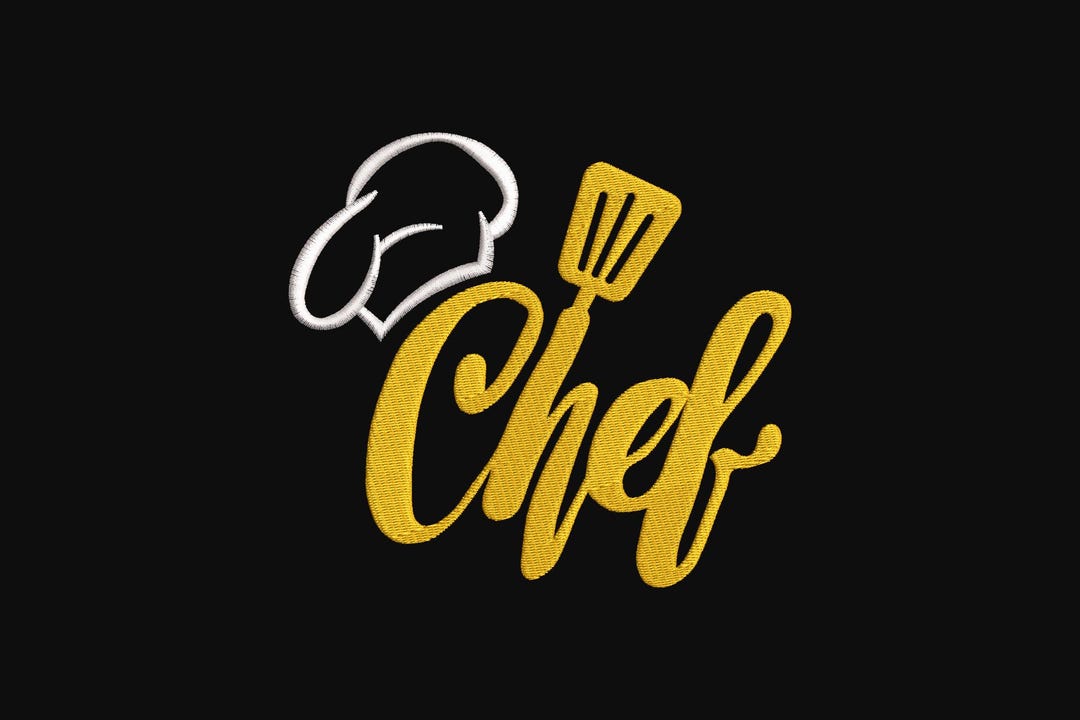 Chef Machine Embroidery Design, Chef Embroidery Designs, Chef ...