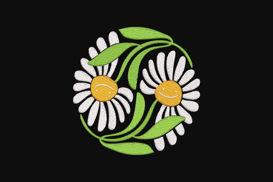 Daisy Flowers Machine Embroidery Design, Daisy Flowers Embroidery ...