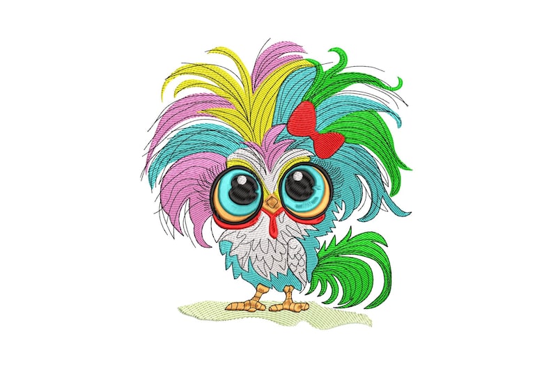 Crazy Bird Machine Embroidery Design, Crazy Bird Embroidery Designs ...