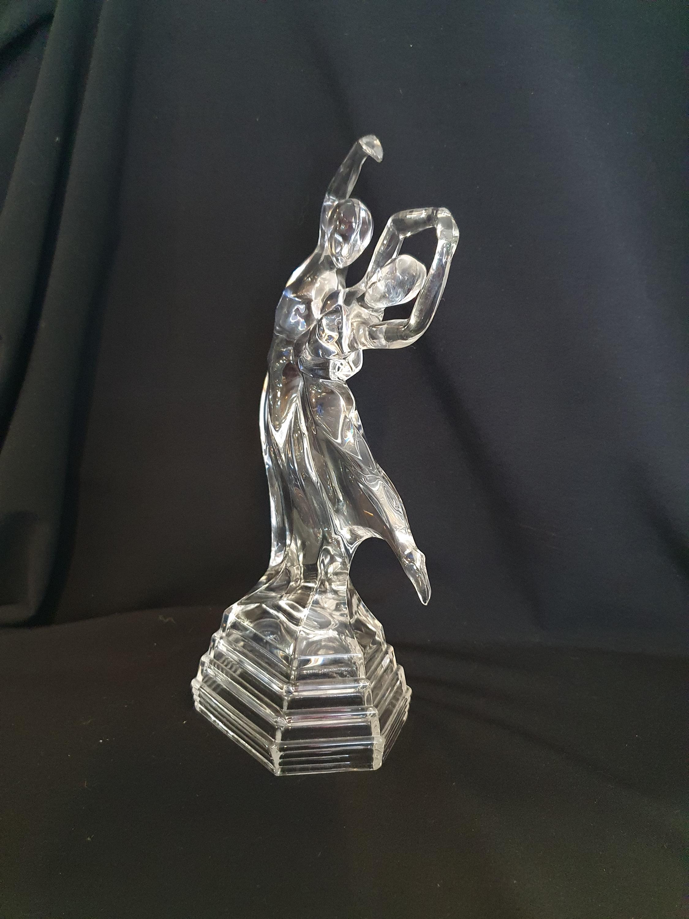 Royal Crystal Rock RCR Glass Dancers Statue Figurine - Etsy