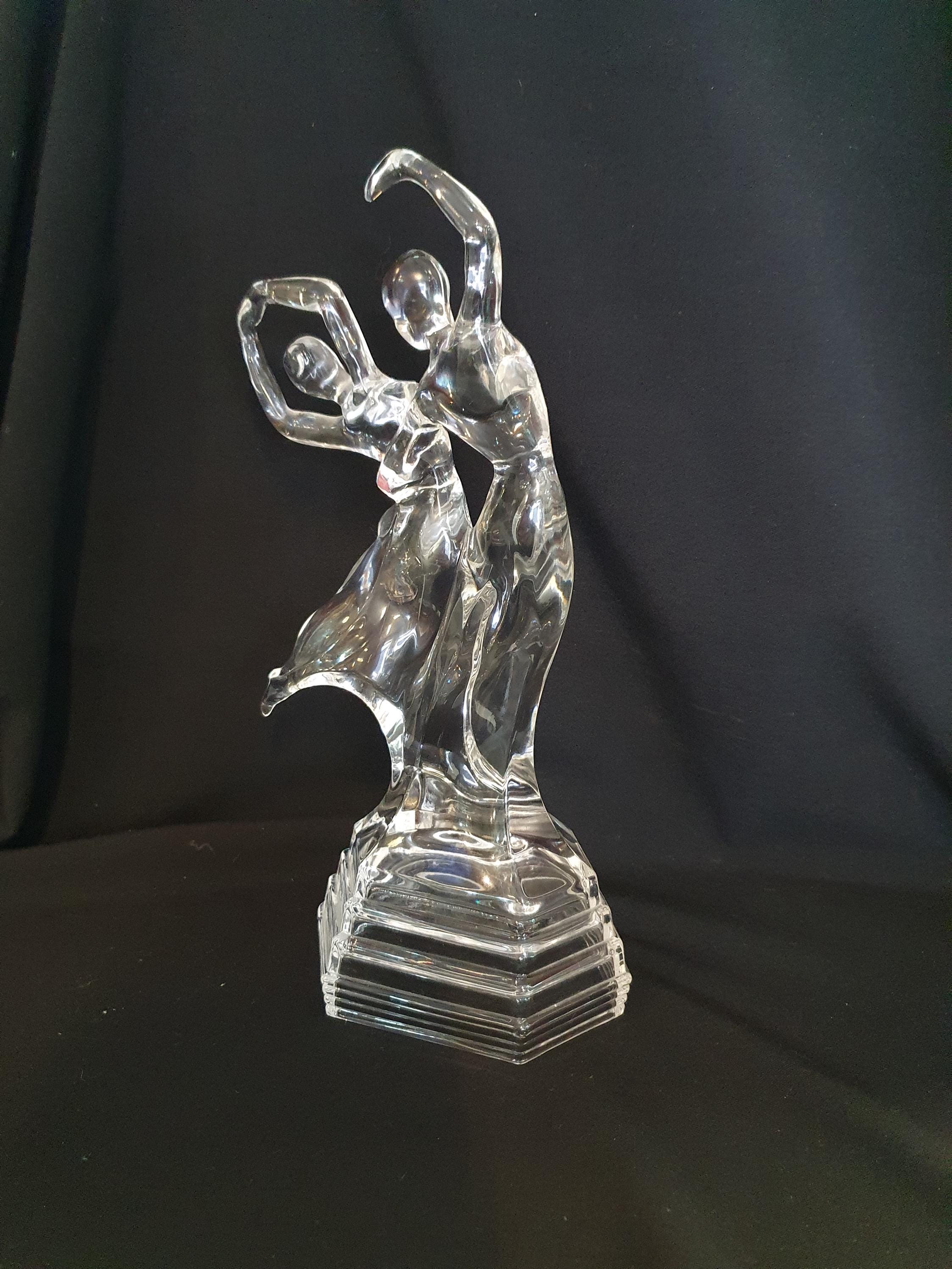 Royal Crystal Rock RCR Glass Dancers Statue Figurine - Etsy