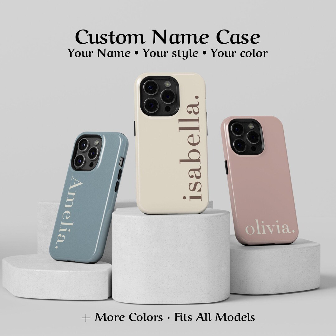 Personalized Custom Name Phone Case Initial Phone Case Monogram iPhone ...