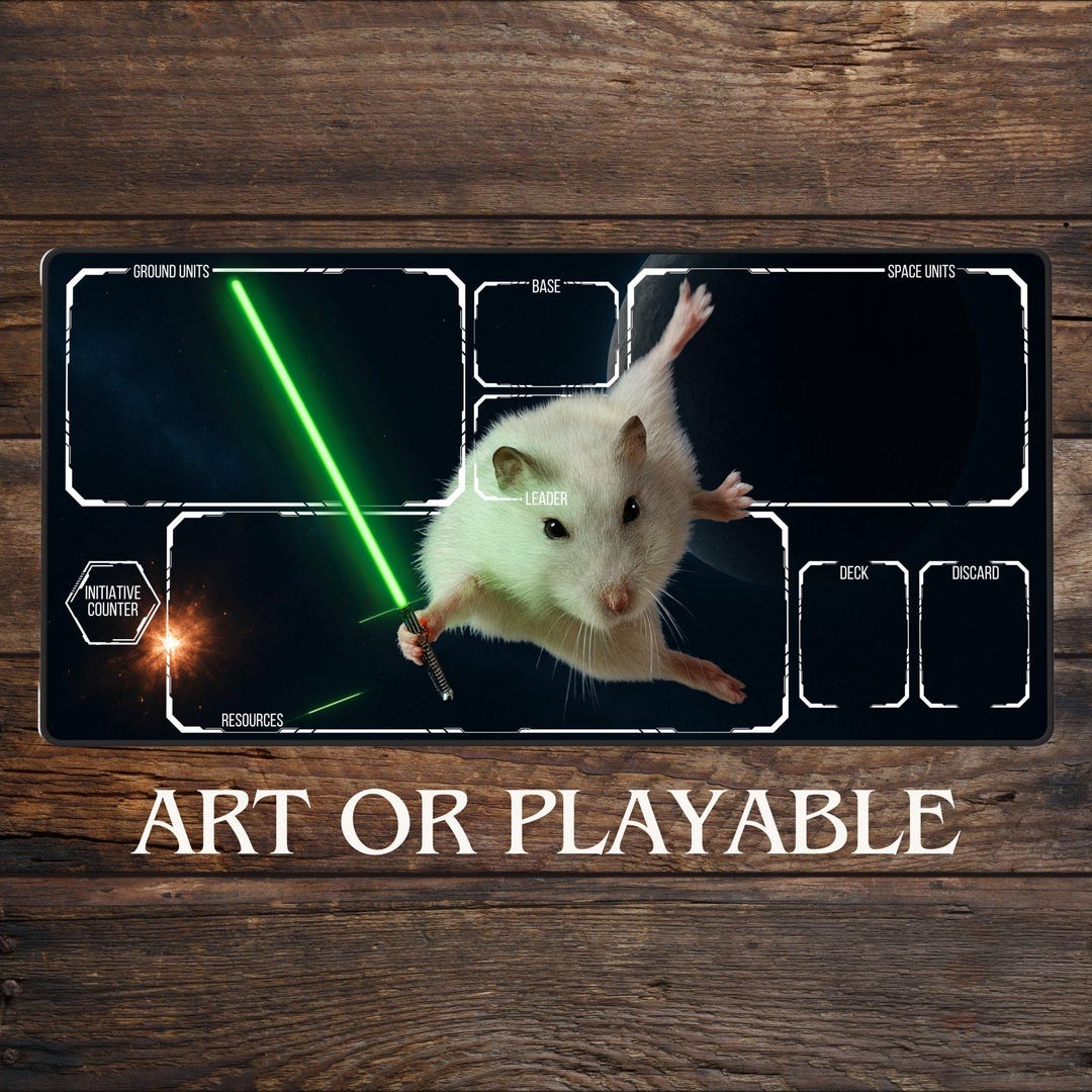 Funny Mouse TCG Playmat: Star Wars Unlimited Compatible, Anime Deskmat ...