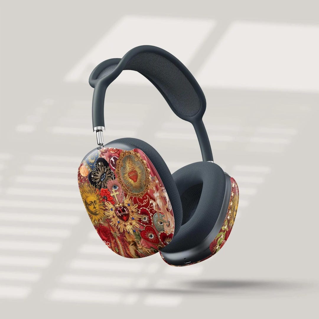 AirPod Max Case Vintage Collage Mosaic Art AirPod Max Cover Celestial ...