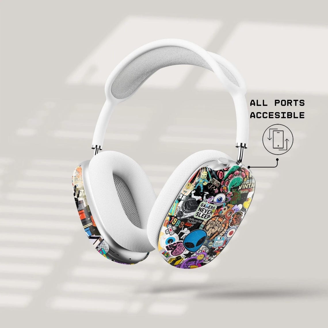 Retro Y2K Collage Airpods Max Cover, Vintage Gamer Stickers - Etsy UK