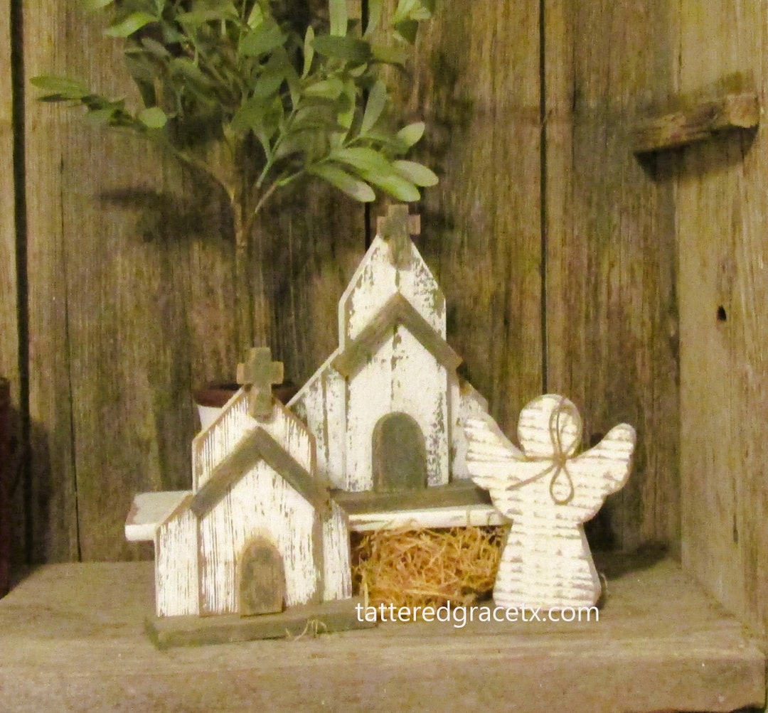Small Wood Church Religious Decorations Reclaimed Wood - Etsy