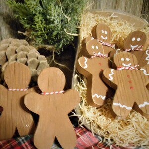 4 3/4 Gingerbread Man Bowl Filler, Christmas Decorations, Holiday Decor, Gingerbread Decor, Sold ...