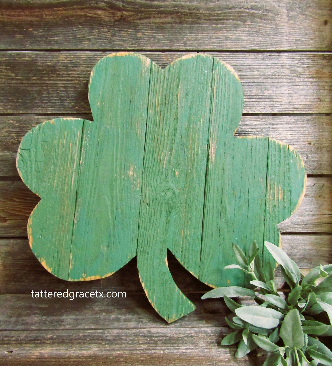 Large Hanging Shamrock, St. Patrick Day Porch Decor, St Patrick Sign ...