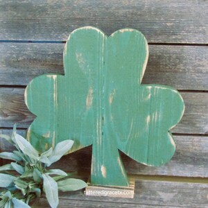Rustic Table Top Shamrock Set of 3, St. Patrick's Day Decor, Shamrock ...