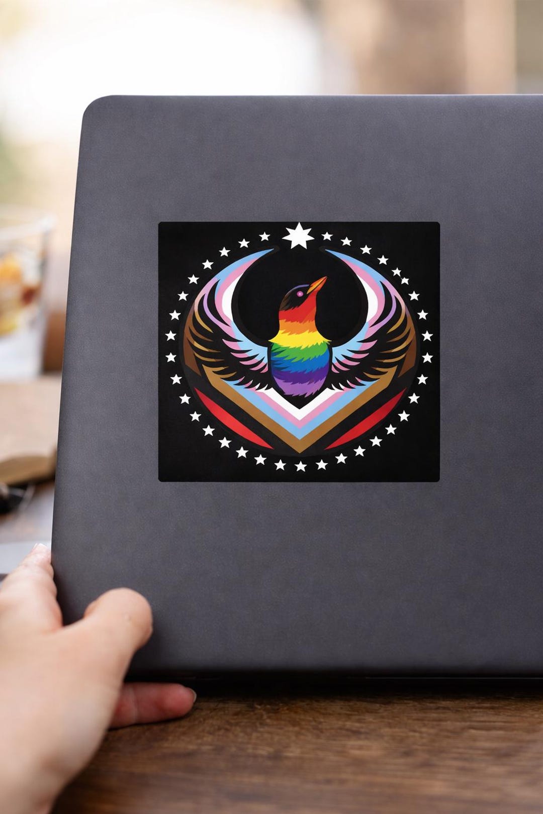LGBTQ Pride Bird Sticker | Progressive Pride & Trans Flag Vinyl Decal ...