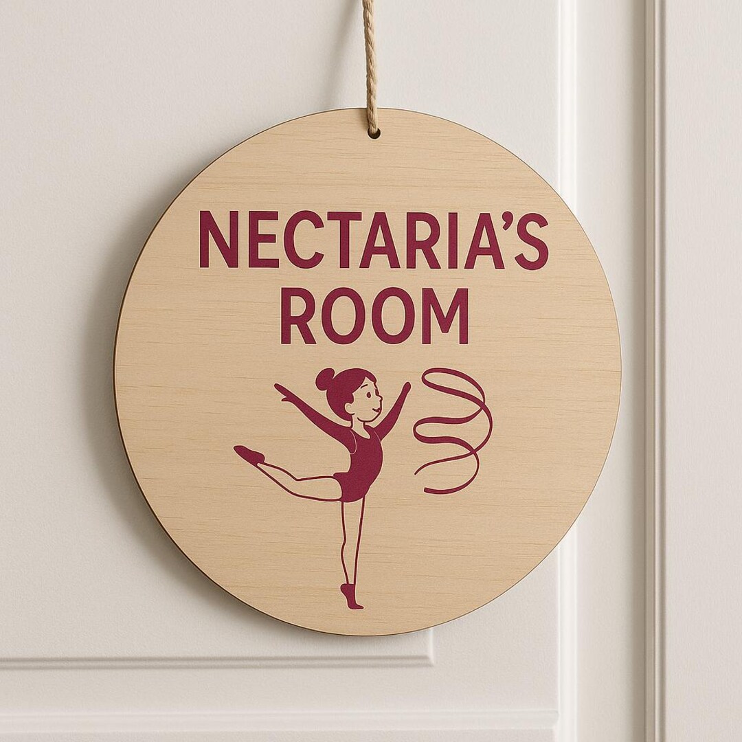 Personalised Kids Room Door Sign | Custom Name Wooden Door Plaque ...