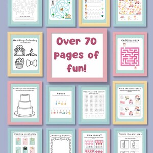 Wedding Activity Book for Kids – Printable Wedding Games – Coloring ...