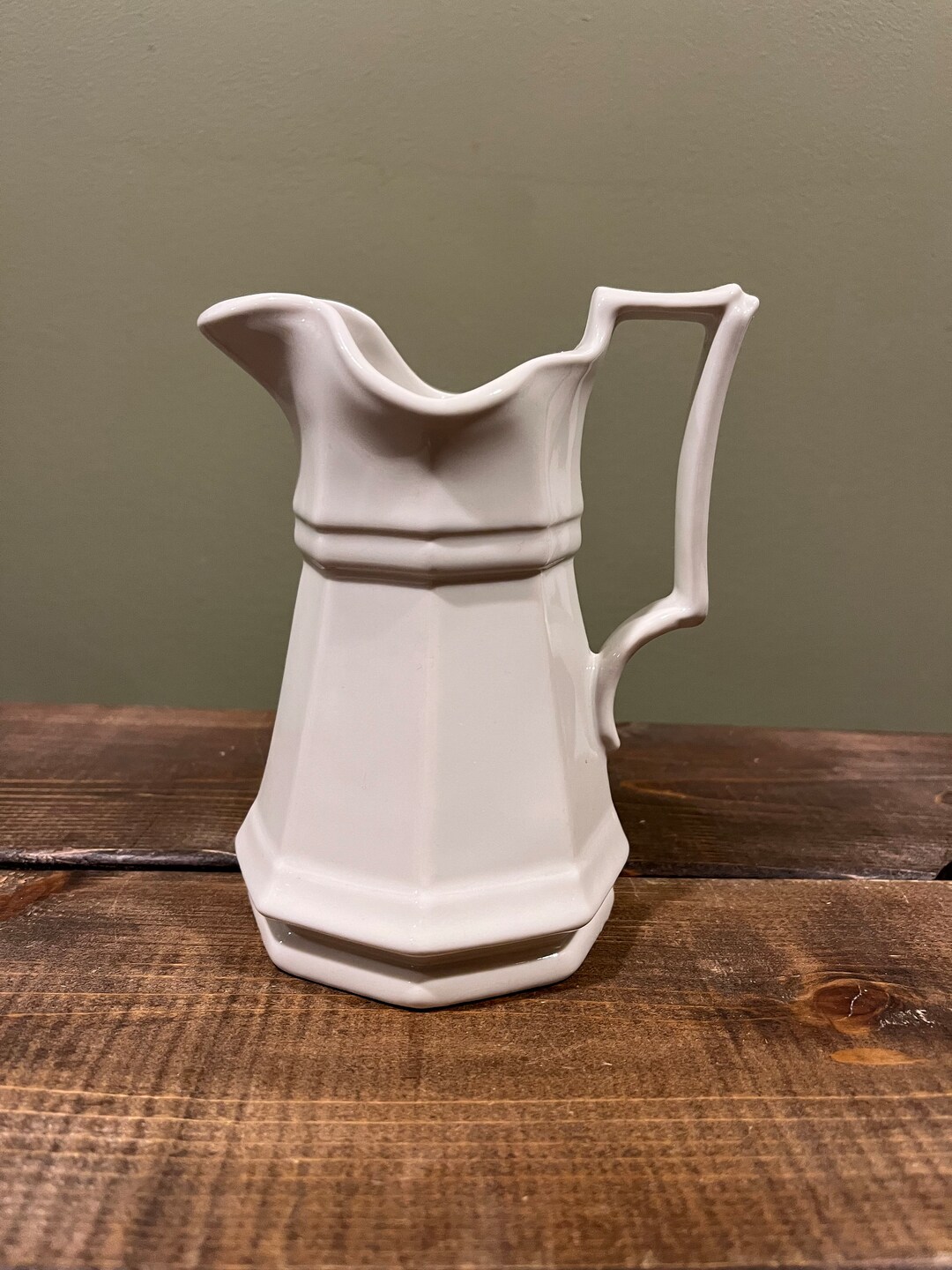 Vintage Red Cliff Ironstone Pitcher East Hampton Style French Farmhouse ...