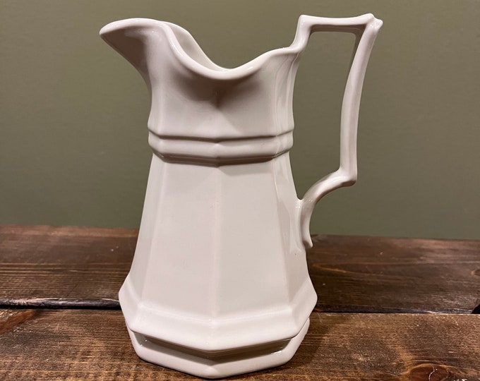 Vintage Red Cliff Ironstone Pitcher East Hampton Style French Farmhouse ...