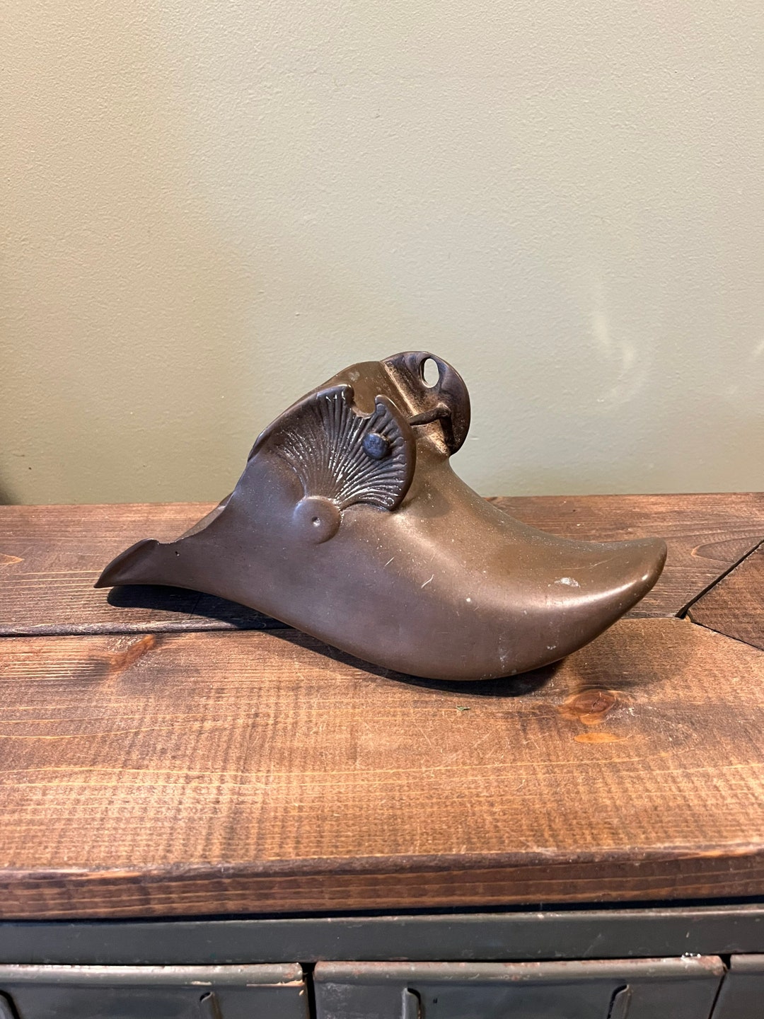 Fabulous Antique Spanish Brass Conquistador Stirrup Shoe 9" Very ...