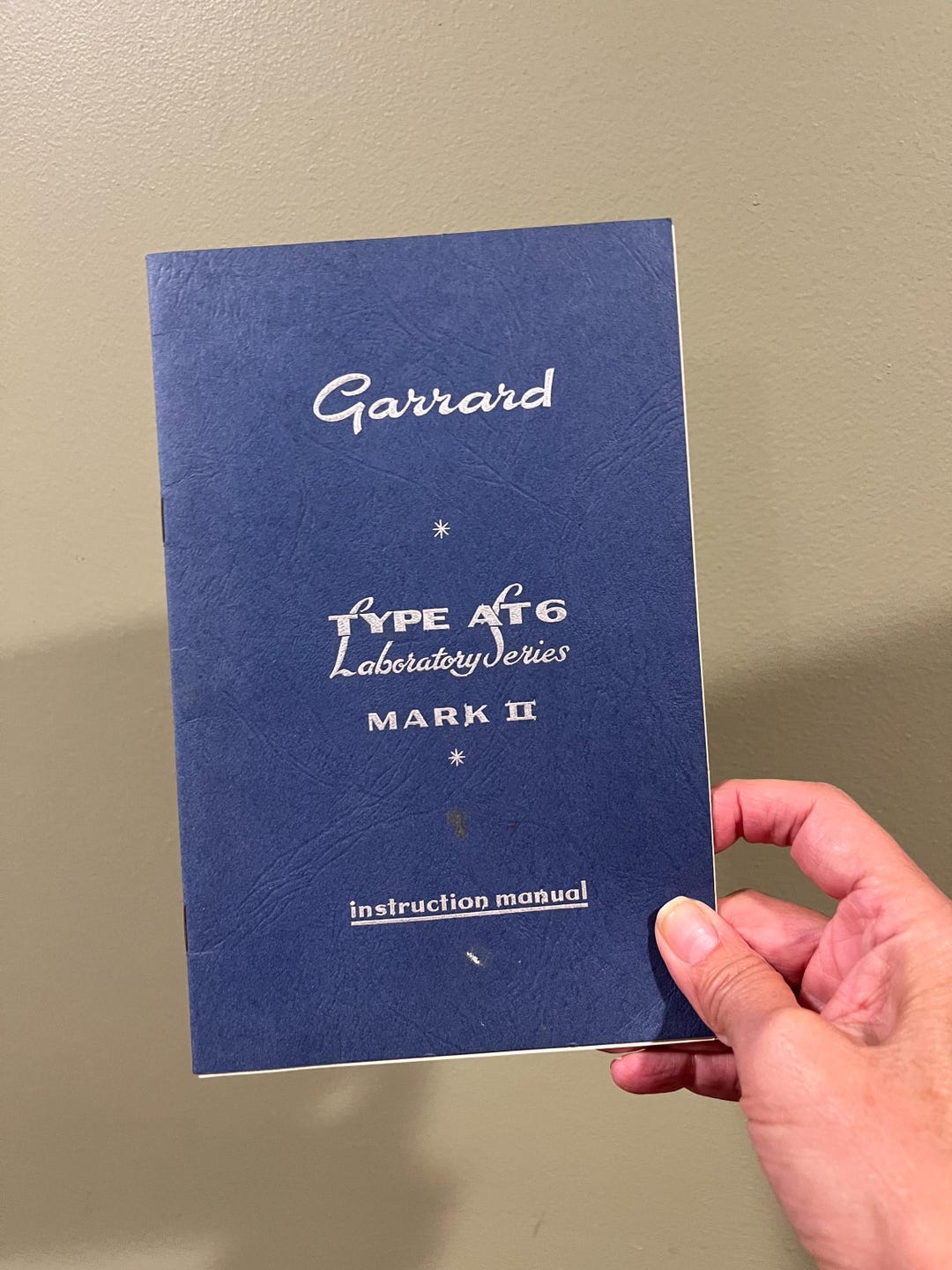 Vintage Garrard Auto Turntable Type AT6 Mark II Manual, Vintage Vinyl ...