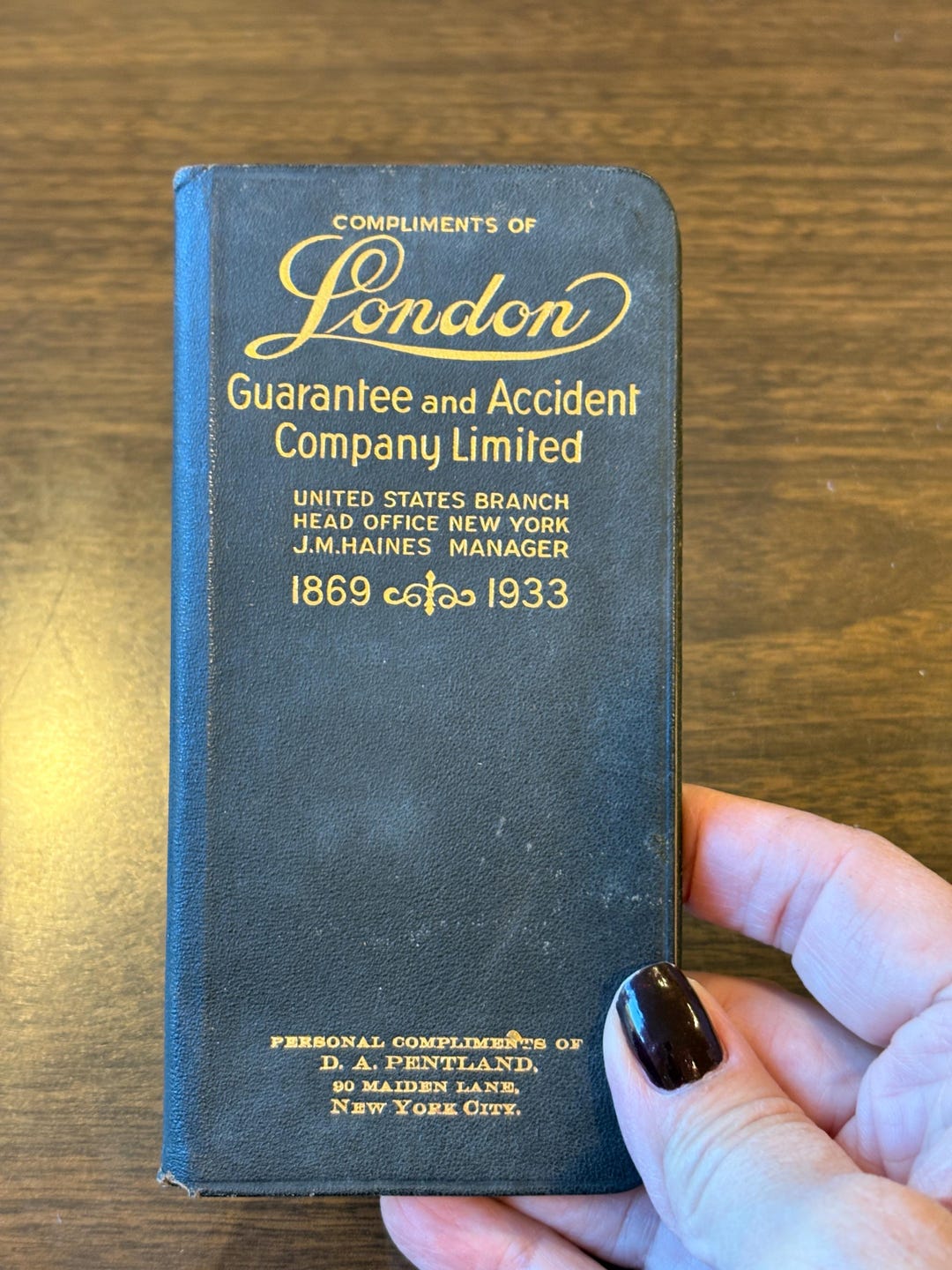 London Guarantee and Accident Co Limited 1869-1933, 1930s Calendar With ...