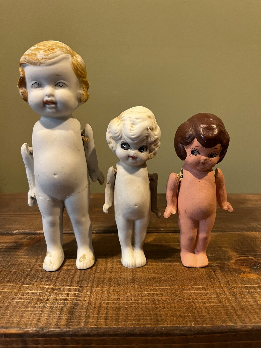 Antique Bisque Chalkware Flapper 20s Dolls Head and Parts Creepy Doll ...