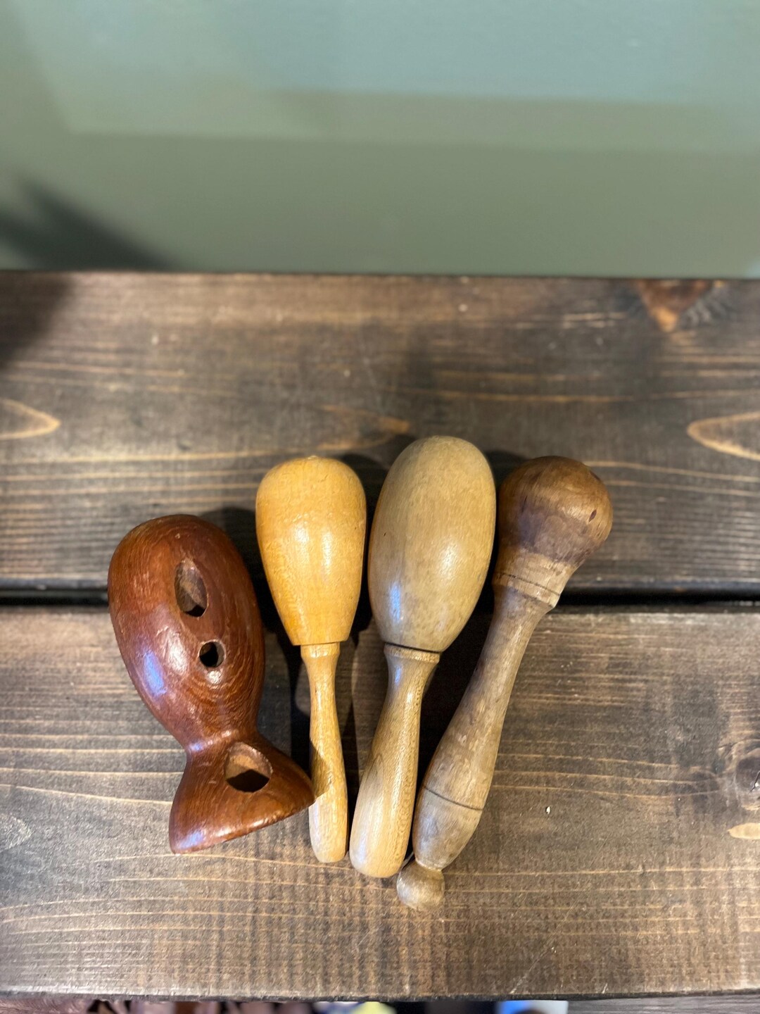 Collection of Antique Sock Darning Eggs Primitive Antique Wooden ...