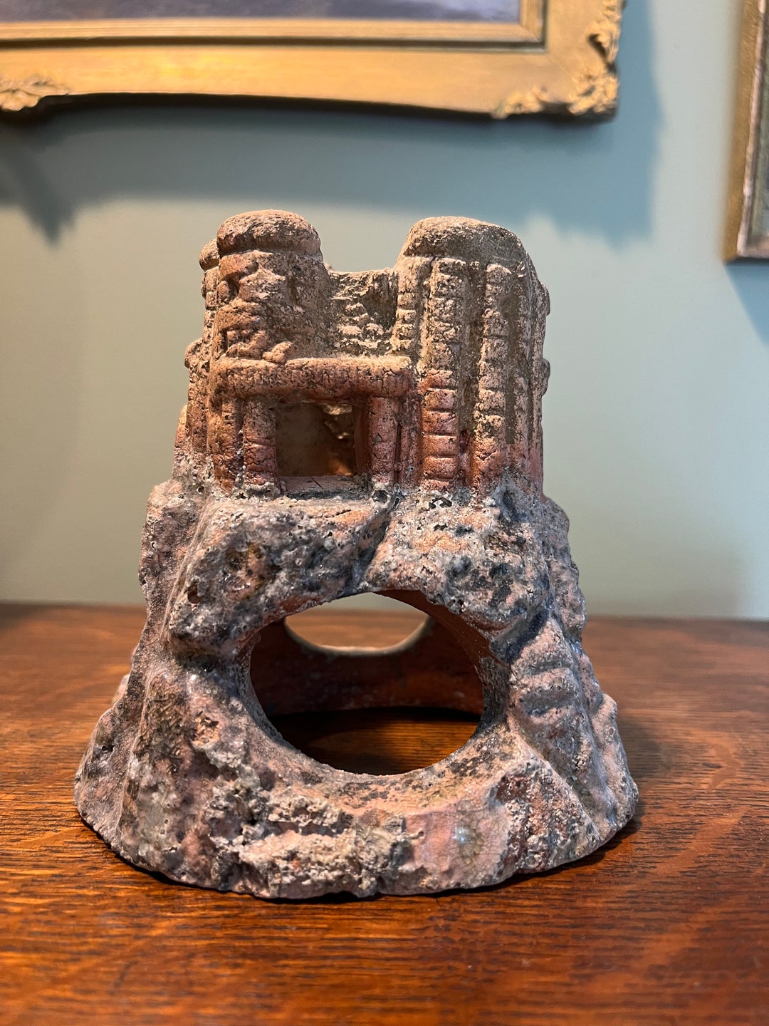 Vintage 1950s Terra Cotta Clay Aquarium Accessory Fish Tank Ornament ...