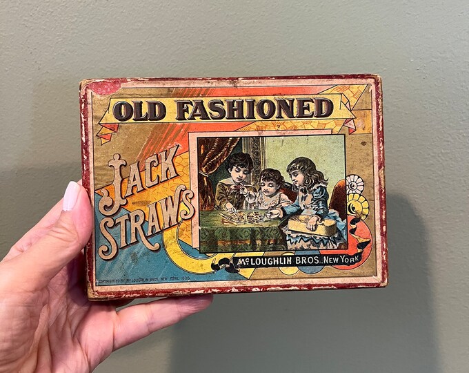 Antique Game Old Fashioned Jack Straws Mcloughlin Bros New York Copyright 1888 - Etsy