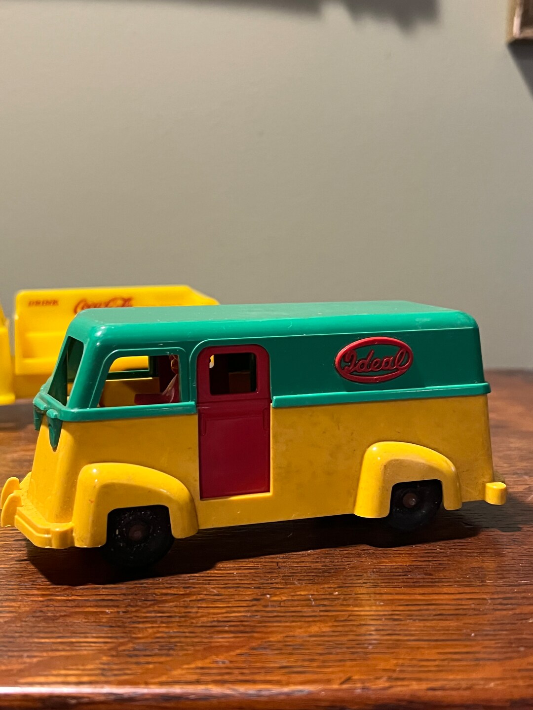 Vintage 1950s Ideal Plastic Toy Delivery Van With Driver and Moving ...