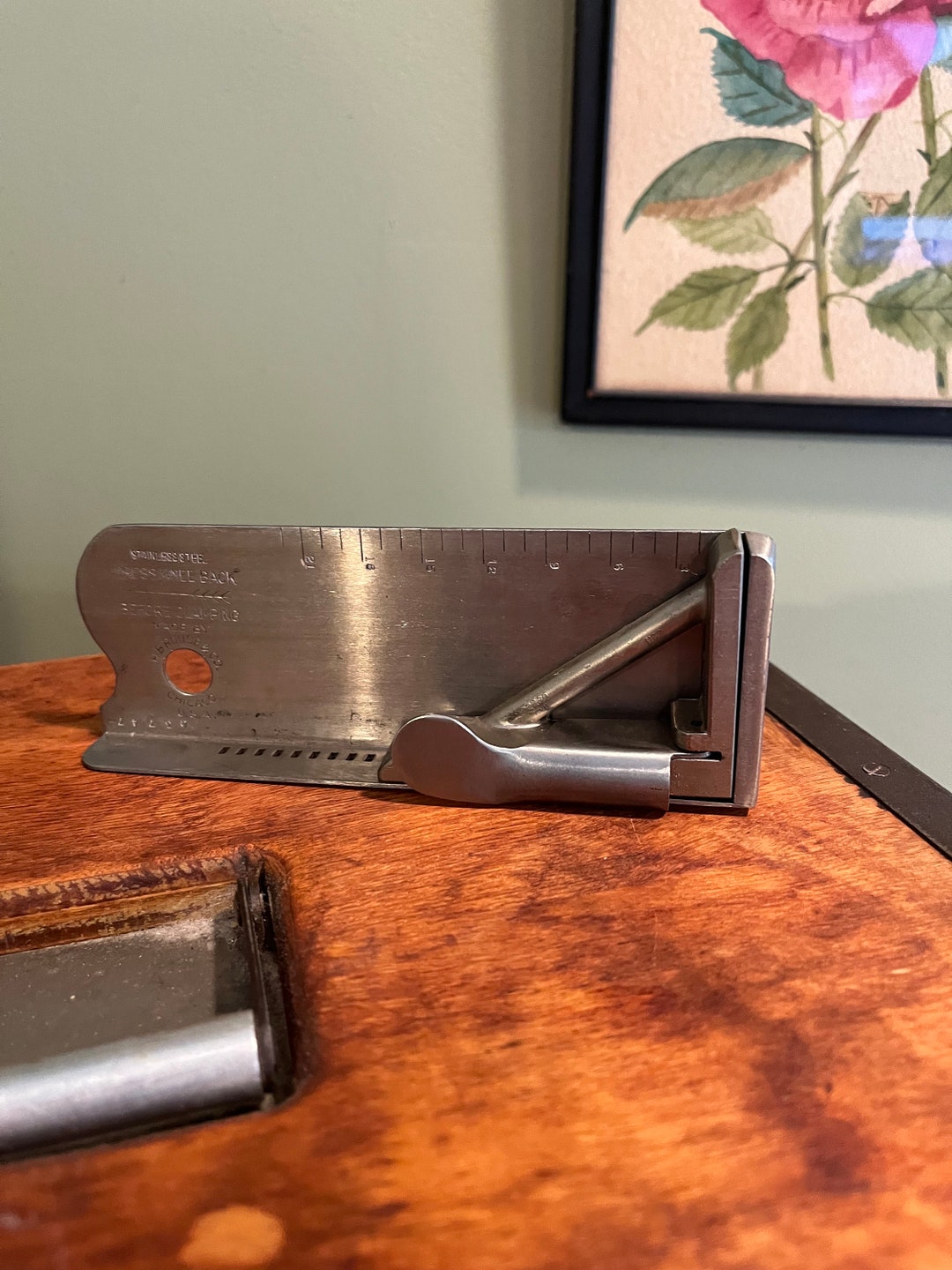 HB Rouse Printer's Typesetting COMPOSING STICK Vintage Letterpress ...