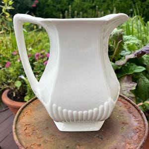 Vintage William Adams & Sons English Ironstone Pitcher French Farmhouse ...