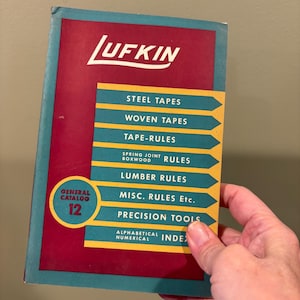 Original 1940s Lufkin Tape Measure, Rulers, Tools Catalog Vintage Tool ...