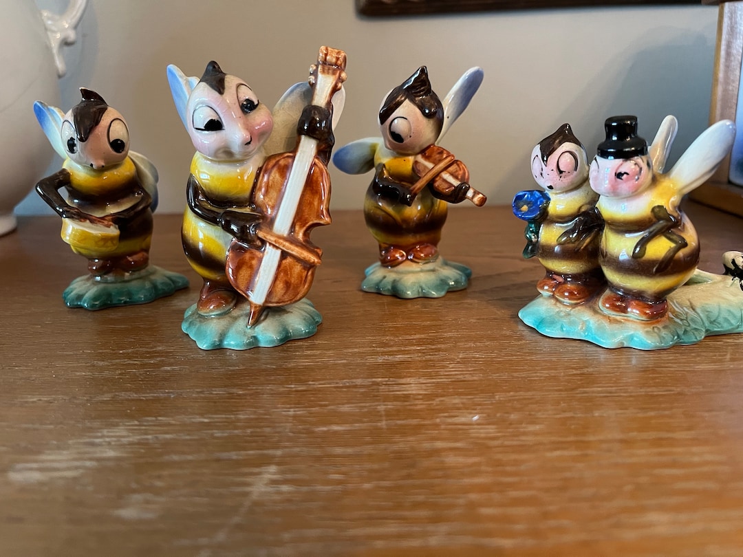 RARE Vintage Goebel Bumble Bee Musicians From the Wedding Bees Series ...