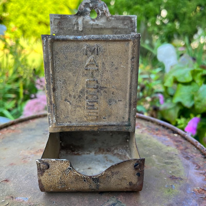 Tin Match Holder - Etsy