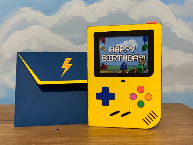 Gamer Shaker Card - Etsy