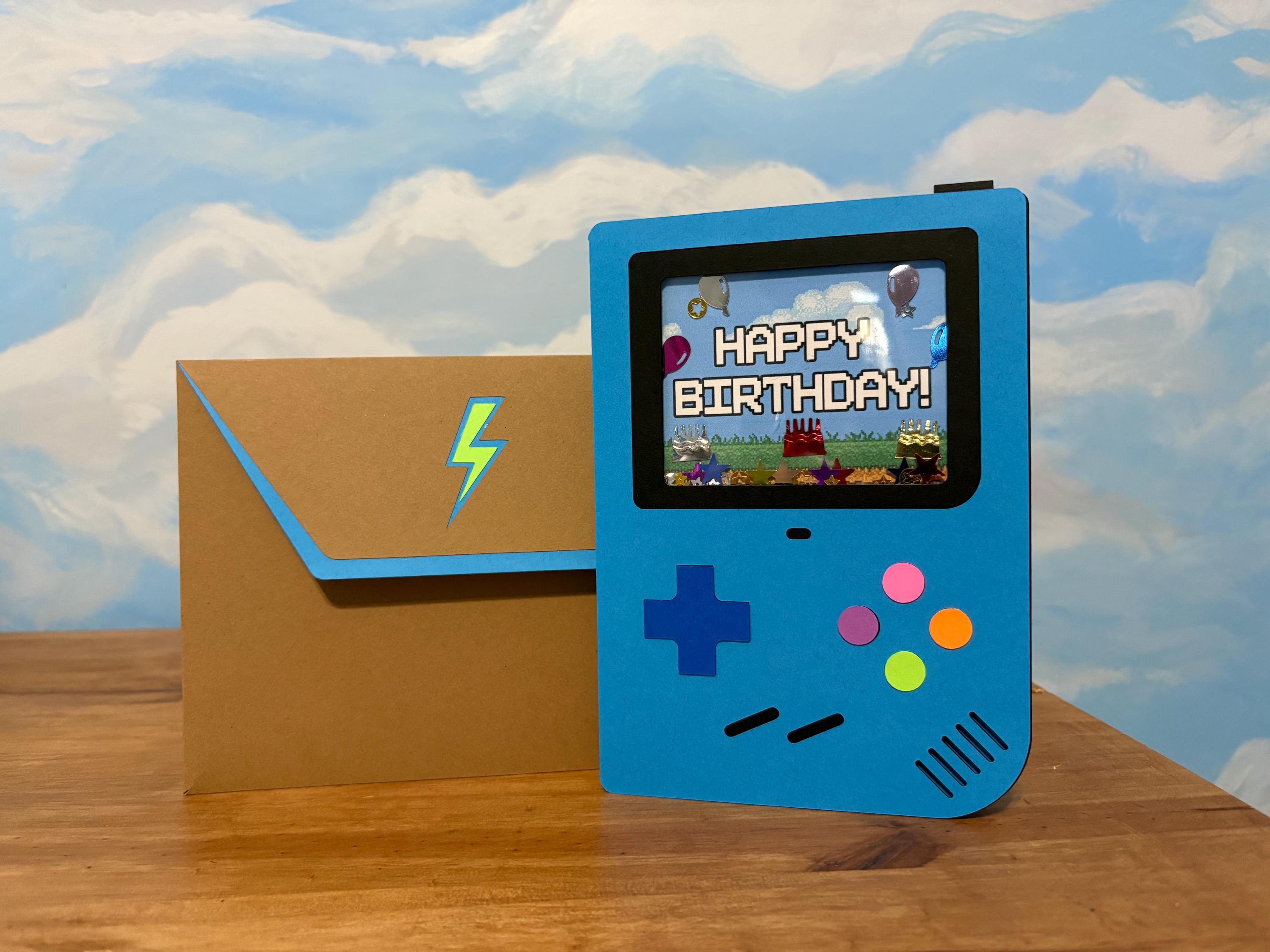 Gamer Shaker Card - Etsy