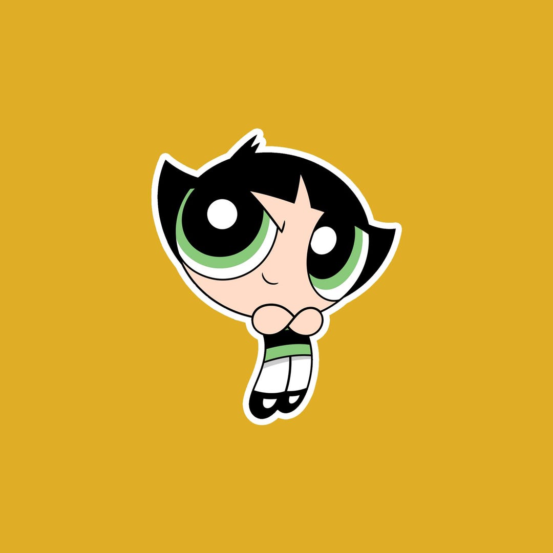 Buttercup Digital Sticker| Cute Buttercup Sticker| the Powerpuff Girls ...