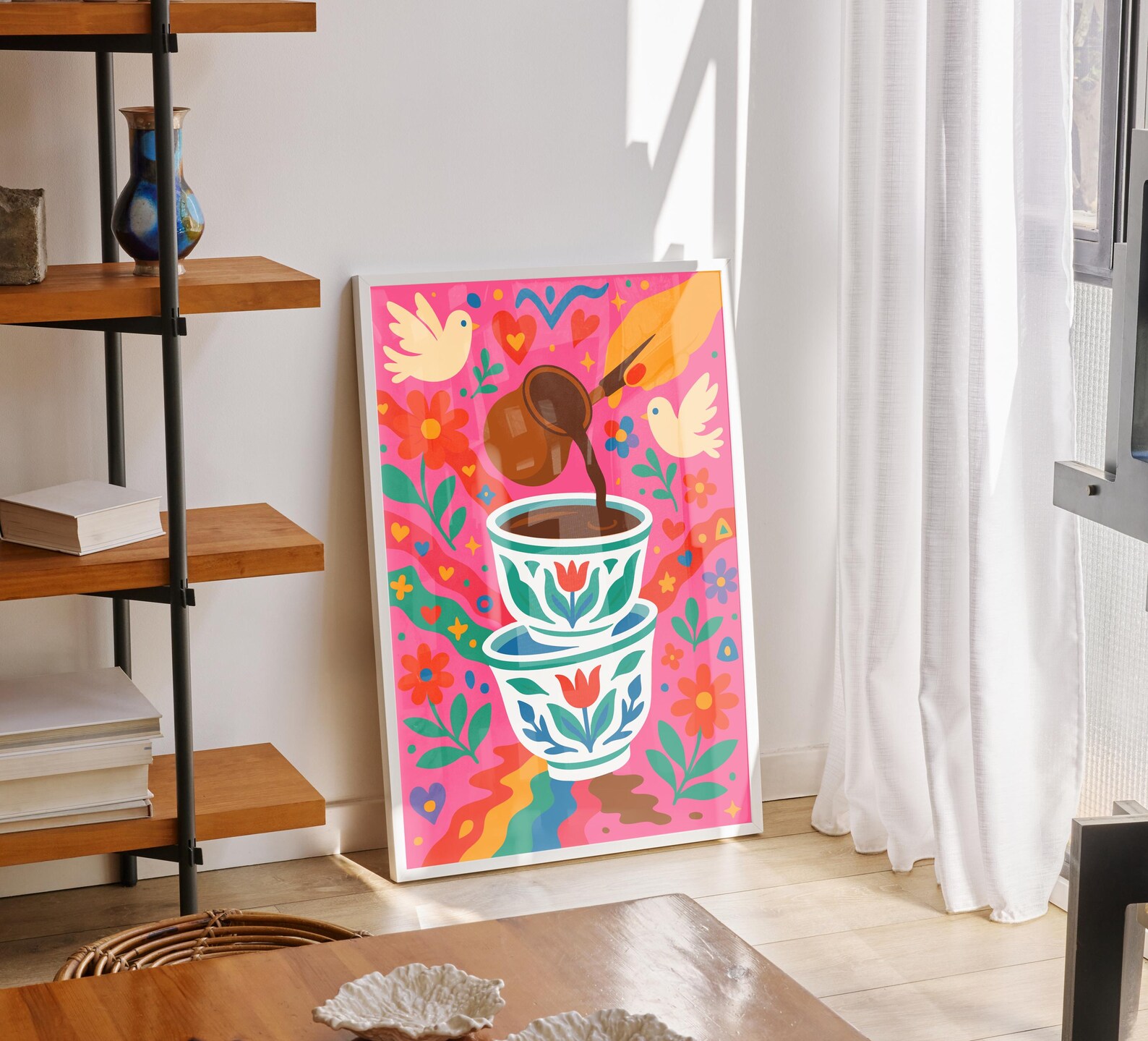 Arabic Coffee Love | Printable Wall Art (instant Download) | Colorful ...