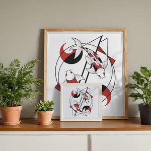 Bold Geometric Abstract SVG | Modern Vector Wall Art | Minimalist ...
