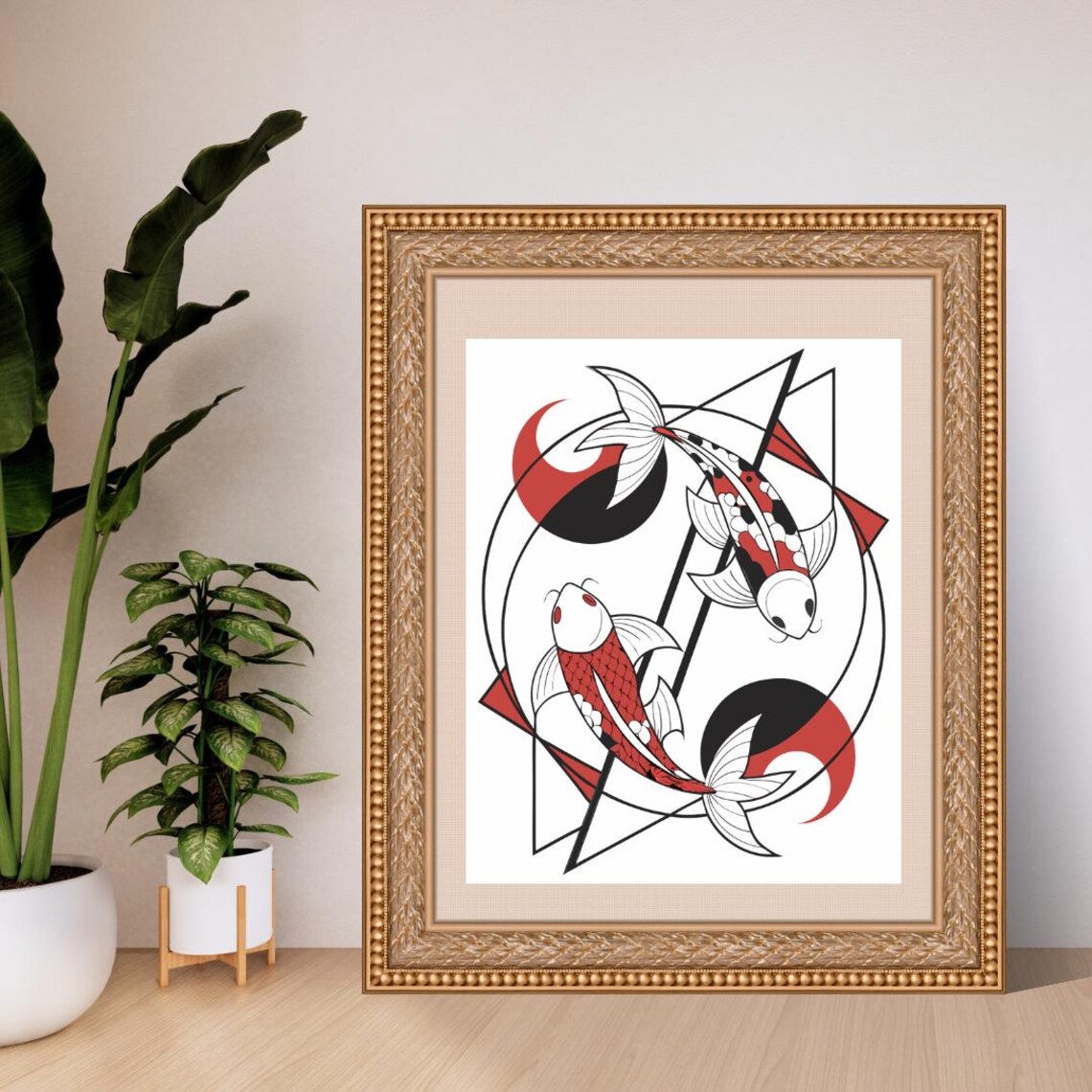 Bold Geometric Abstract SVG | Modern Vector Wall Art | Minimalist ...