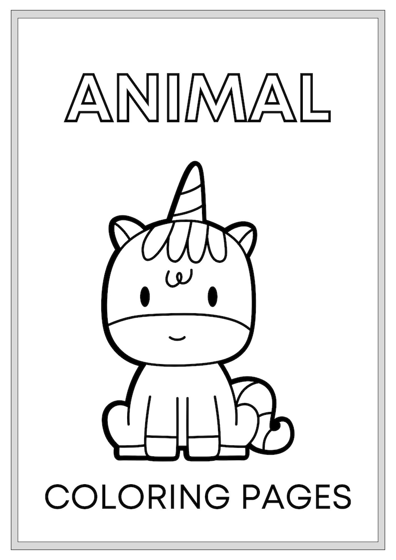 Animal Coloring Pages for Kids | Zoo & Farm Activity Sheets (PDF ...