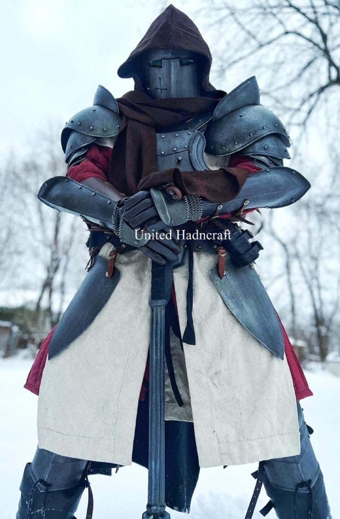 Medieval Antique Knight Larp Armor | Fantasy Warrior Protection Barbuta ...