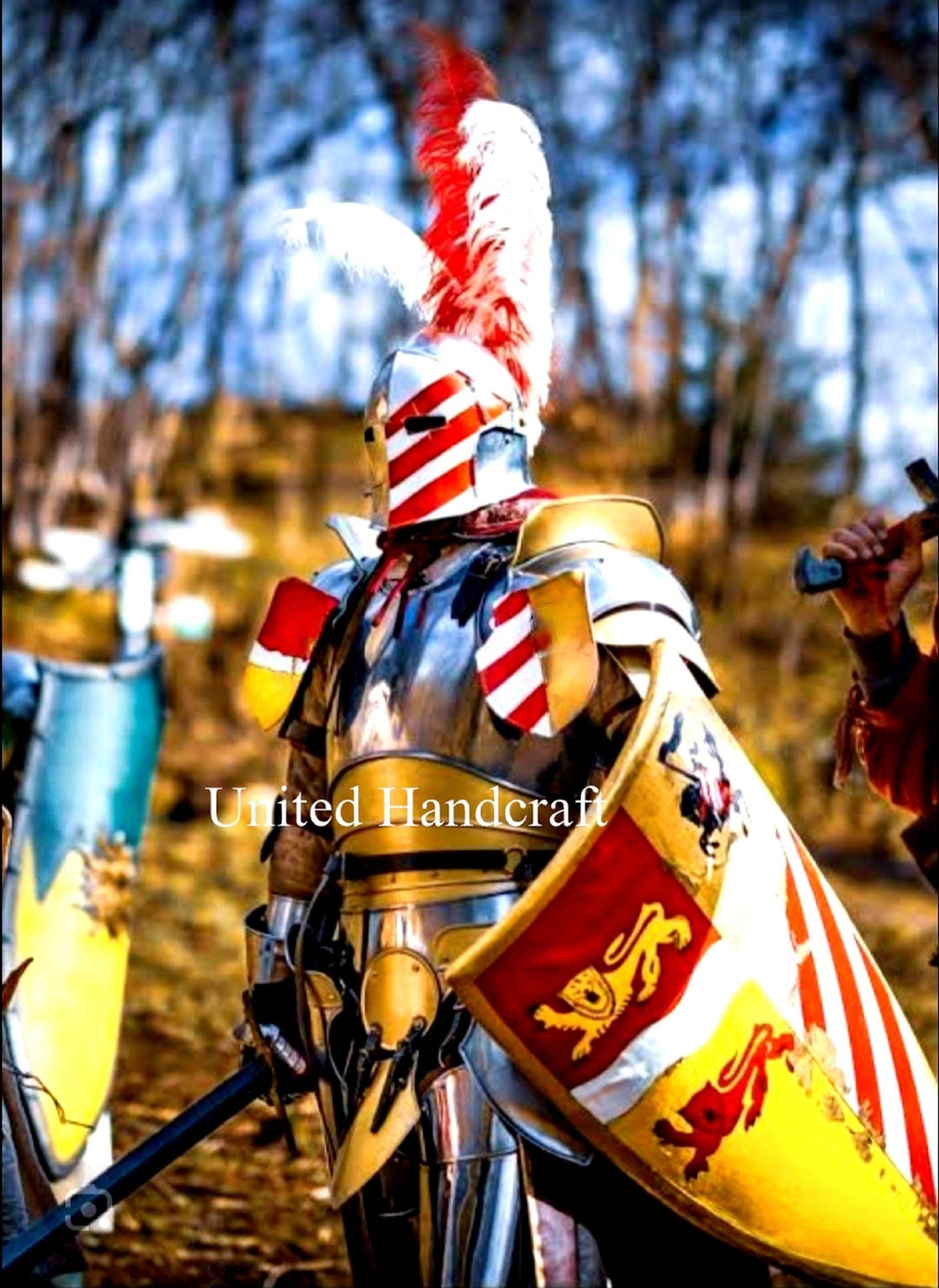 Medieval Handmade King Barbuta Full Body Larp Armor | Antique Knight ...