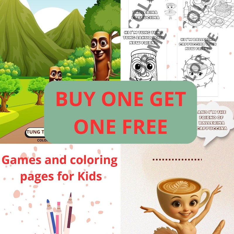 Brain Rot Coloring Pages - Etsy