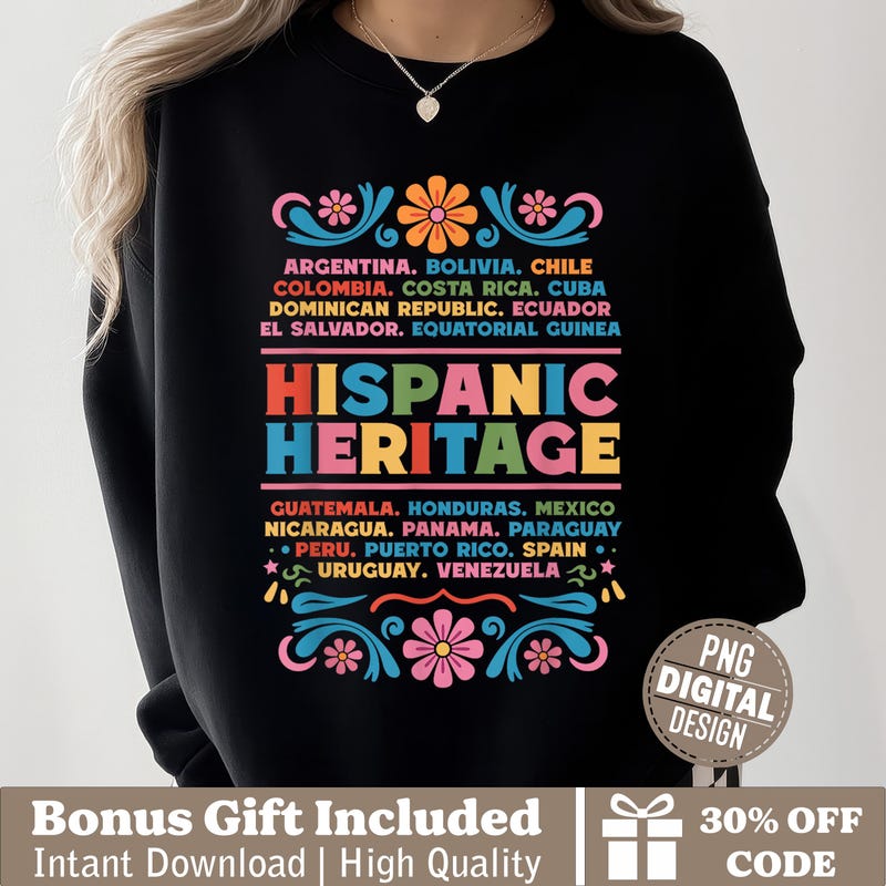 Hispanic Heritage Month T Shirts - Etsy