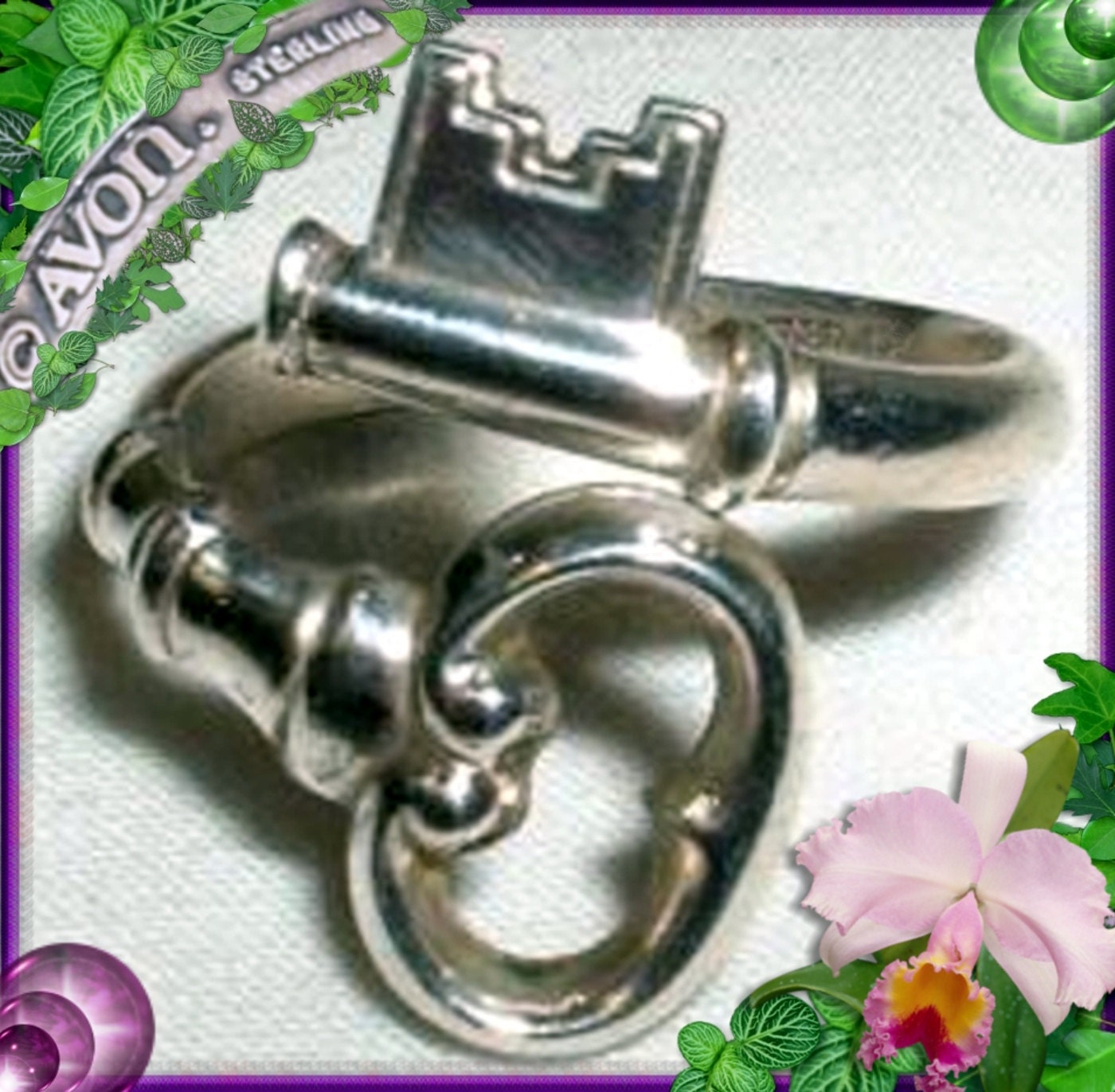 1976 Vintage Sterling SKELETON KEY Ring Avon, the Secret Key! - Etsy