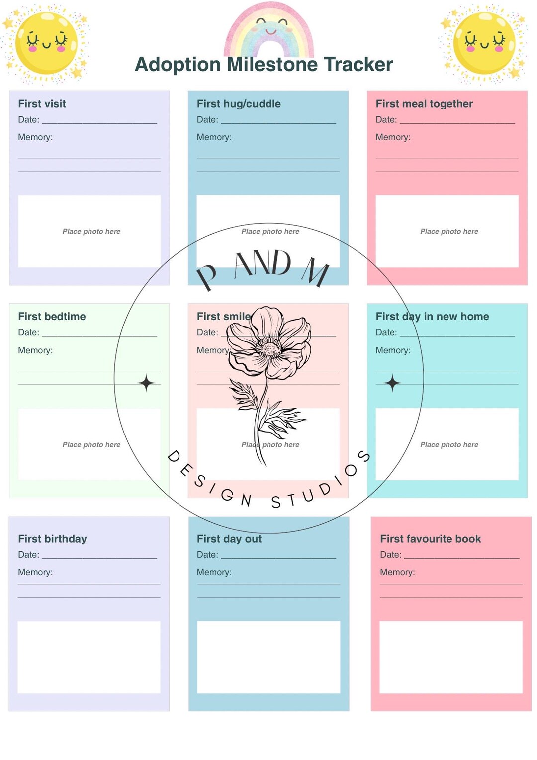 Personalised Adoption Milestone Tracker - Etsy